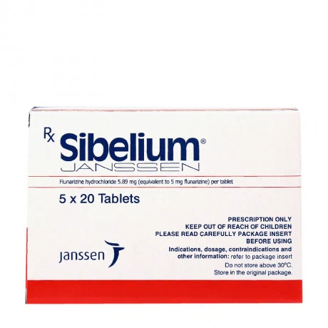 Sibelium (Hộp 5 vỉ x 20 viên)