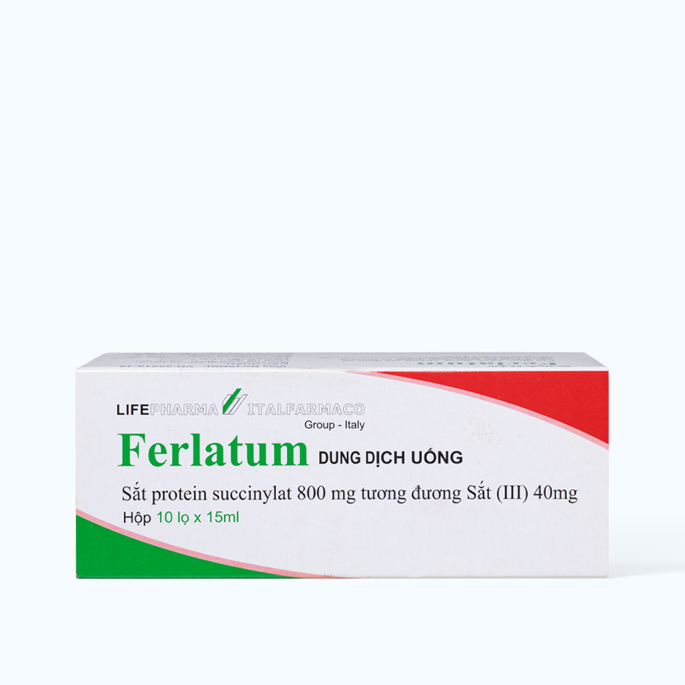 Dung dịch uống Ferlatum 800mg bổ sung sắt, bổ máu (10 chai x 15ml)