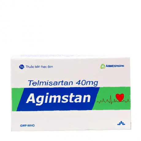 Viên nén Agimstan 40mg điều trị tăng huyết áp (4 vỉ x 7 viên)