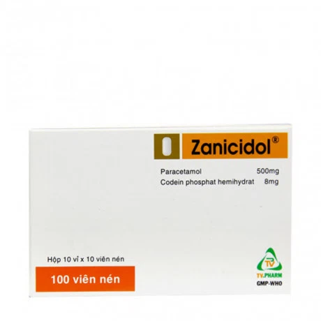 Viên nén Zanicidol điều trị các triệu chứng đau nhức (10 vỉ x 10 viên)