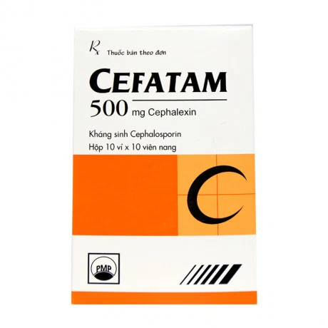 Viên nang Cefatam 500mg điều trị nhiễm khuẩn (10 vỉ x 10 viên)
