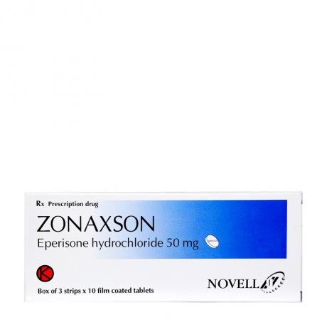 Viên nén Zonaxson 50mg Novell điều trị chứng tăng trương lực cơ (3 vỉ x ...