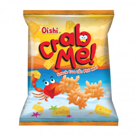 Snack cua lắc phô mai Oishi Crab me! (40g)