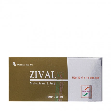 Viên nén Zival 7.5mg điều trị viêm xương khớp, viêm khớp dạng thấp (10 ...