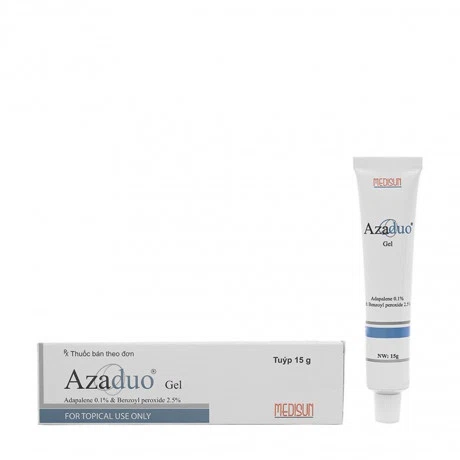 Thuốc dùng ngoài Azaduo điều trị tại chỗ mụn trứng cá (tuýp 15g)