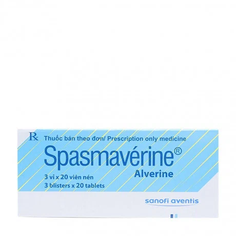 Viên nén Spasmaverine 60mg giảm đau do co thắt cơ trơn ở đường tiêu hoá ...