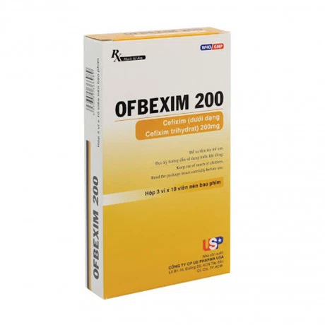 Viên nén Ofbexim 200mg kháng sinh điều trị nhiễm khuẩn (3 vỉ x 10 viên)