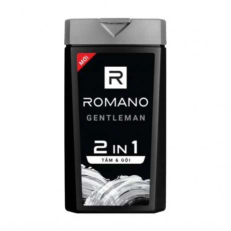 Sữa tắm & gội Romano Gentleman 2in1 hair and body wash (Chai 180g)