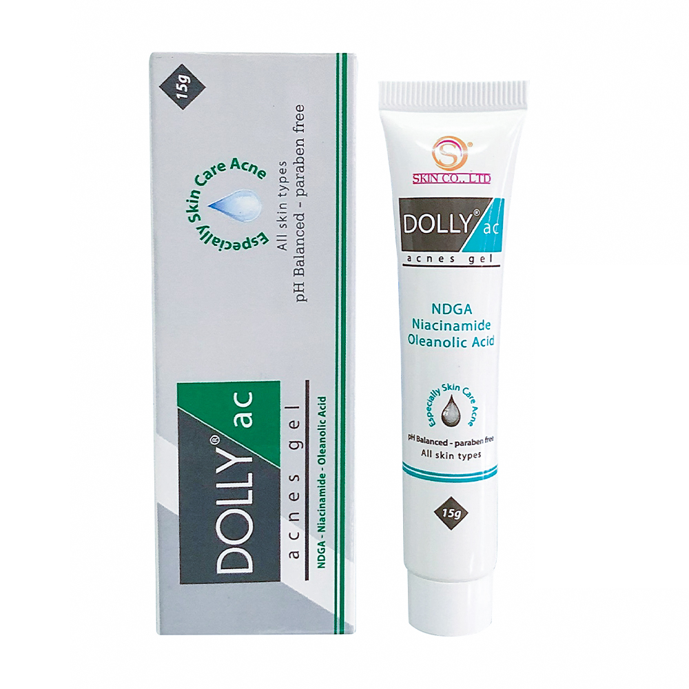 Gel DOLLY ACNES hỗ trợ ngừa mụn (Tuýp 15g)