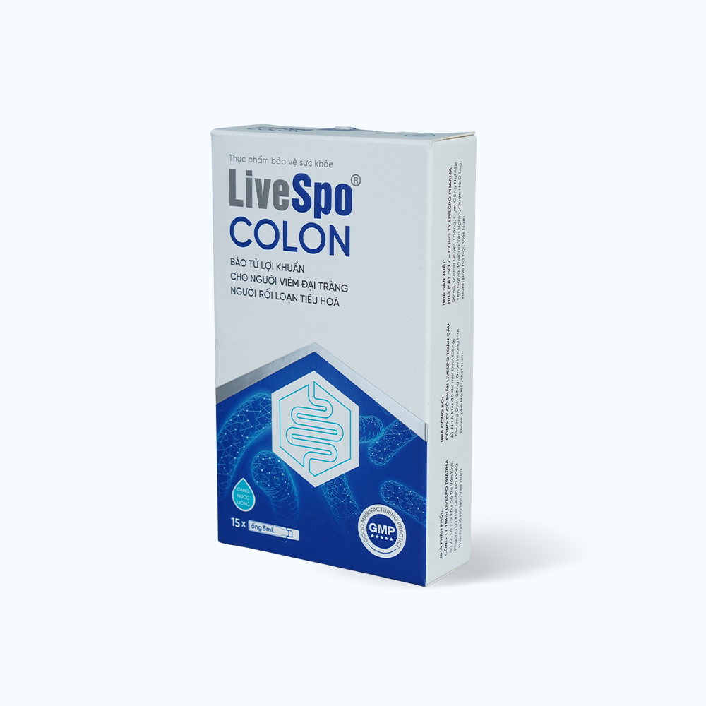 Men vi sinh Livepo Colon hỗ trợ tiêu hóa (hộp 15 ống)