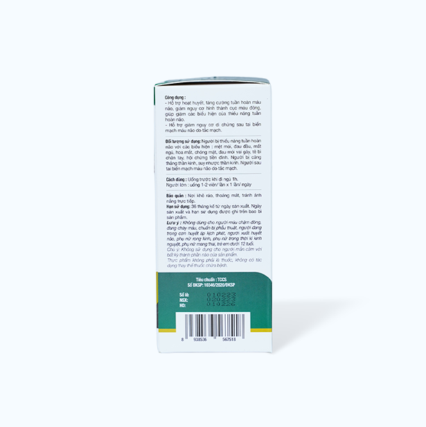 Viên uống An Huy Bona Extra Night hỗ trợ tuần hoàn máu não (Hộp 30 viên)