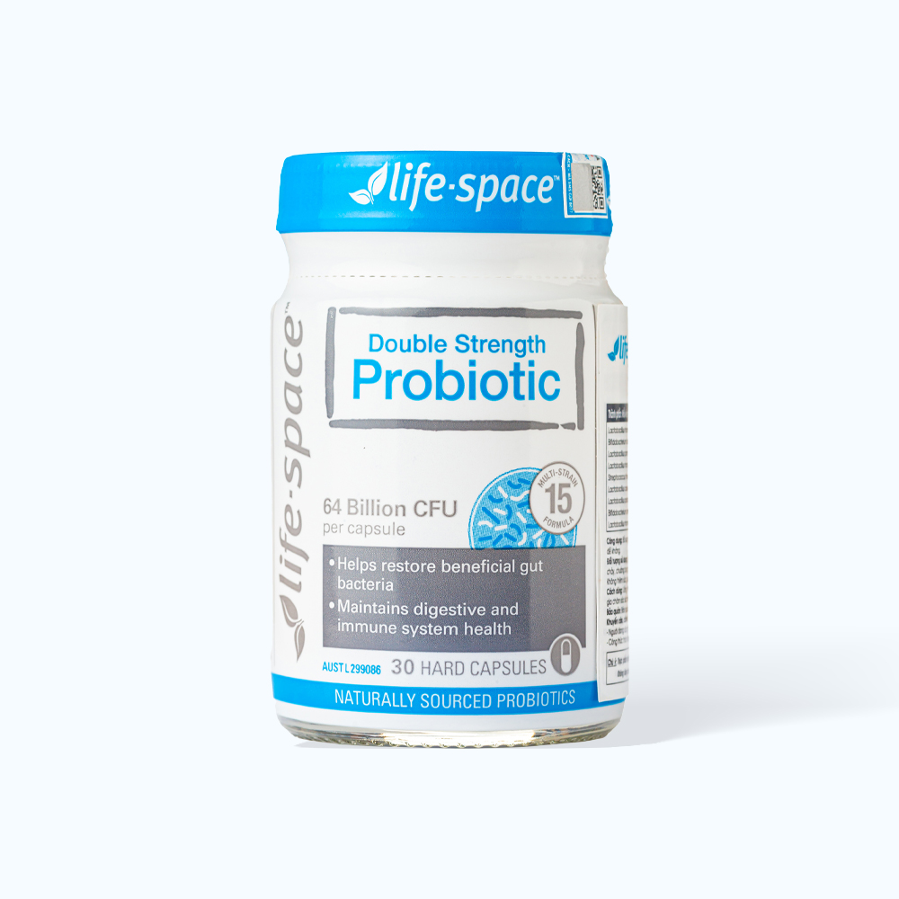 Thực phẩm bảo vệ sức khỏe Life Space Double Strength Probiotic bổ sung ...