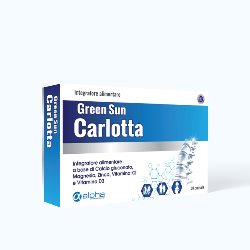 Thực phẩm bảo vệ sức khỏe Alpha Green Sun Carlotta Hỗ trợ xương chắc khỏe, giảm nguy cơ loãng ...