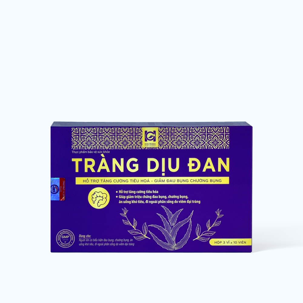 Viên uống HGSG Pharma Tràng Dịu Đan hỗ trợ giảm viêm đại tràng (Hộp 3 ...