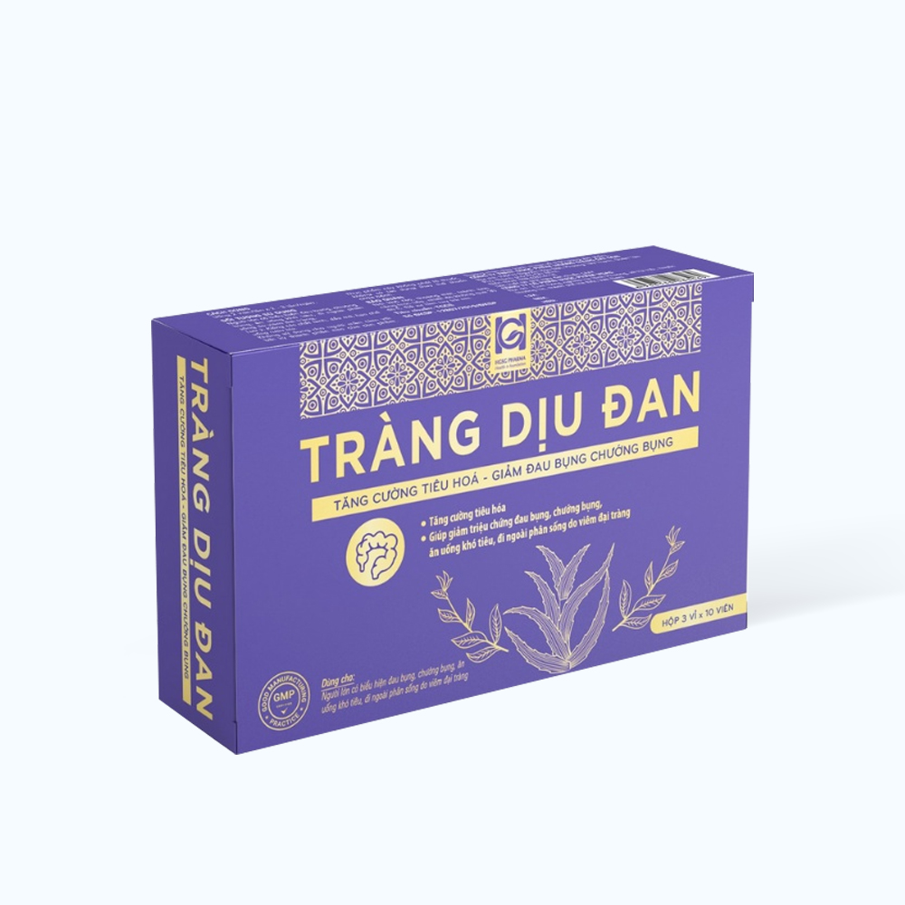 Viên uống HGSG Pharma Tràng Dịu Đan hỗ trợ giảm viêm đại tràng (Hộp 3 ...