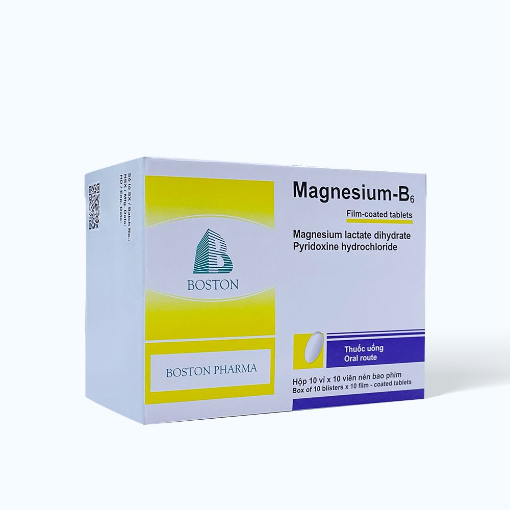 Viên nén Magnesium - B6 Boston điều trị thiếu Magnesi riêng biệt hay ...