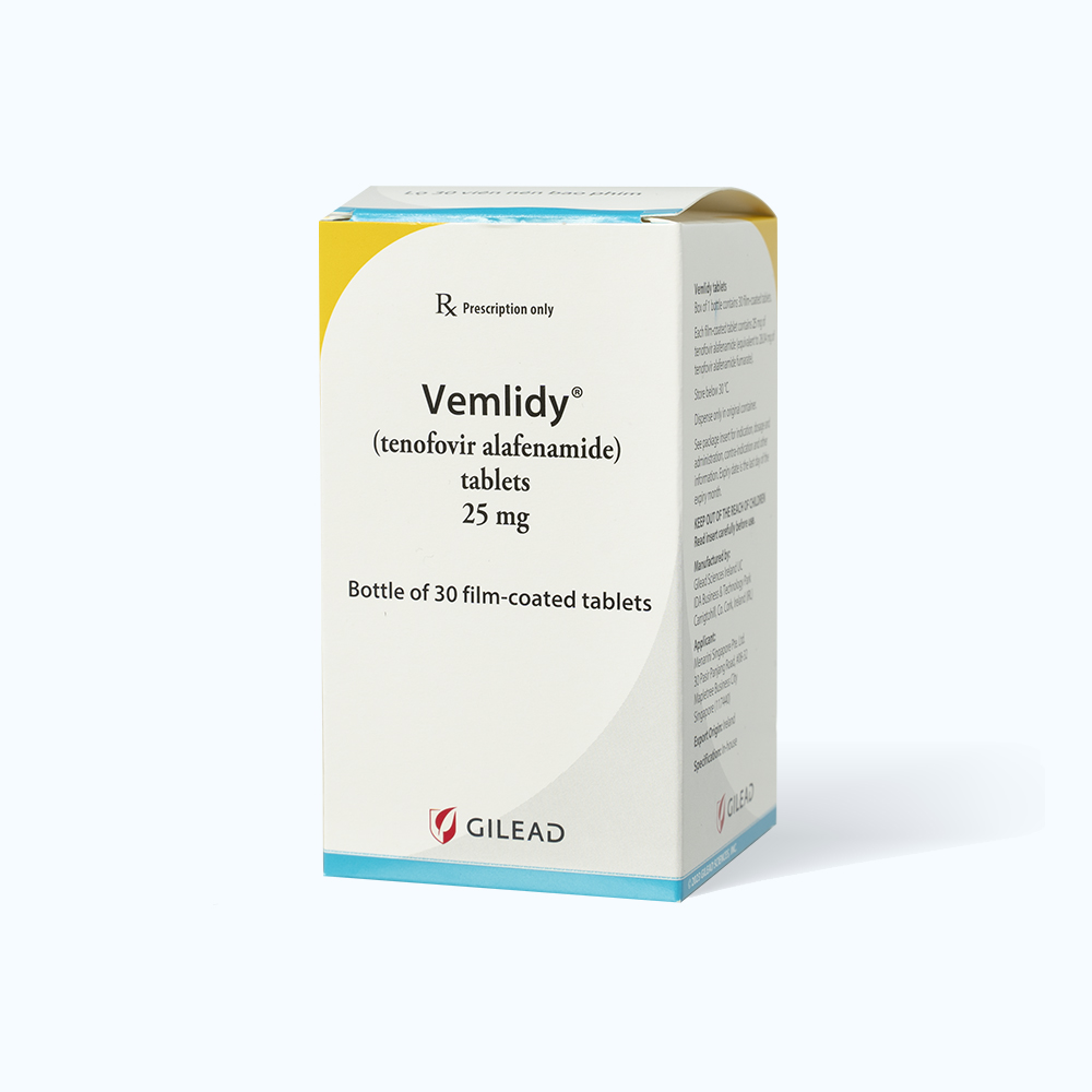 Vemlidy 25mg (Chai 30 viên)