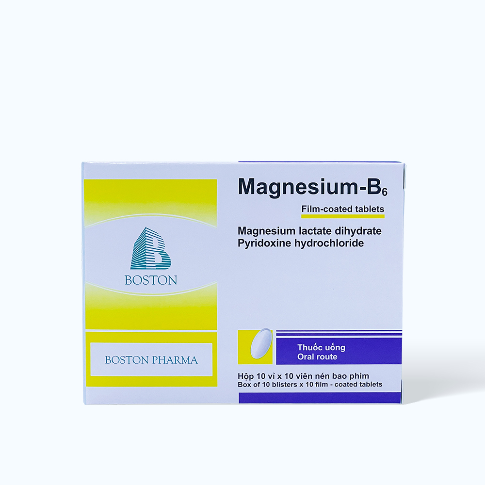 Viên nén Magnesium - B6 Boston điều trị thiếu Magnesi riêng biệt hay ...