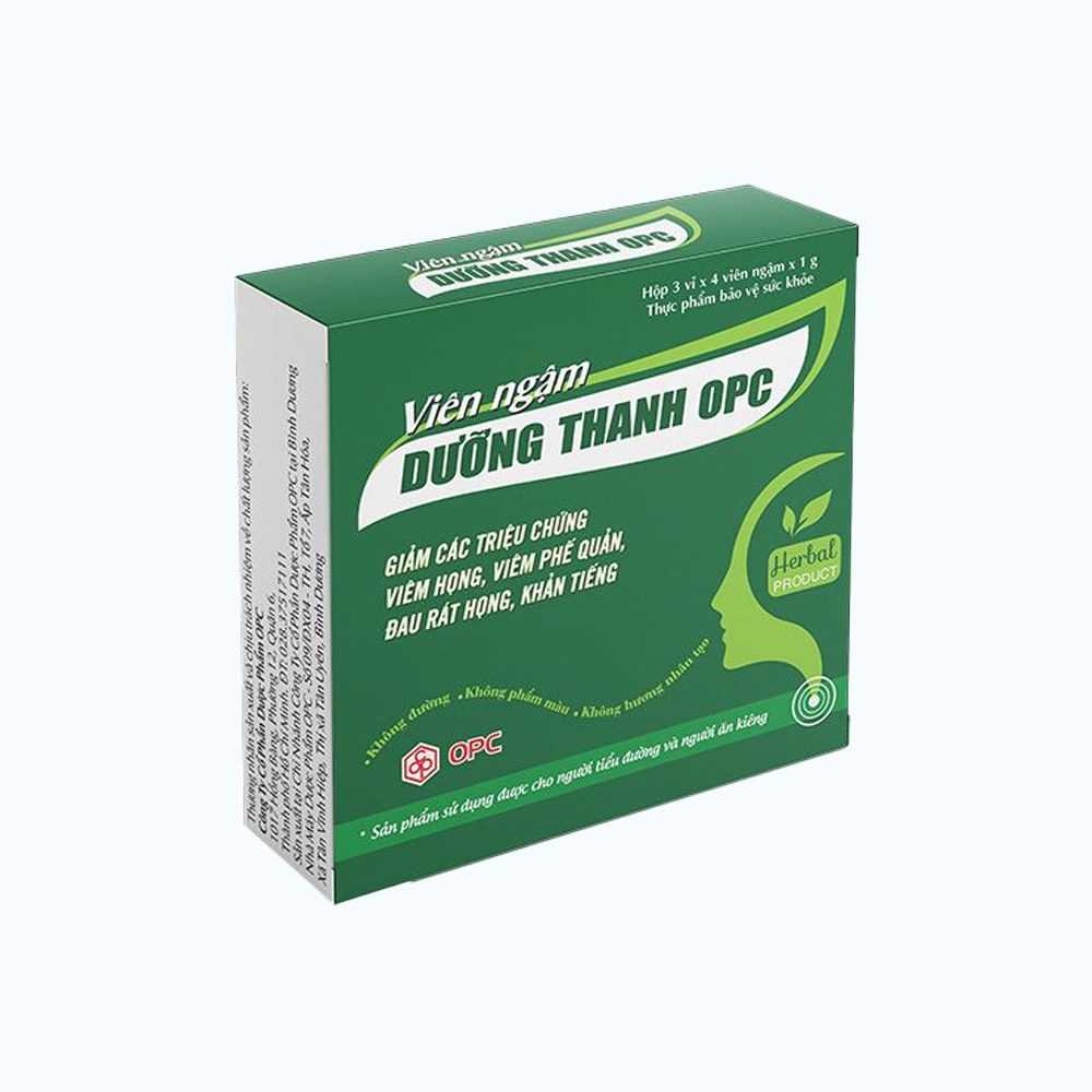 Viên ngậm OPC Pharma Dưỡng Thanh hỗ trợ giảm ho khan, rát họng (hộp 3 ...