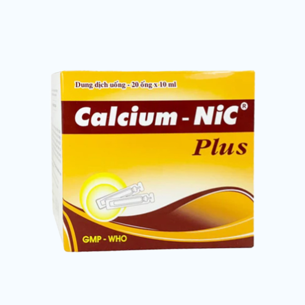 Dung dịch ống uống Calcium - NIC plus bổ sung calci, điều trị tình ...