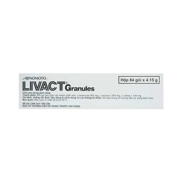 Thuốc cốm Livact Granules cải thiện tình trạng giảm albumin máu (84 gói ...