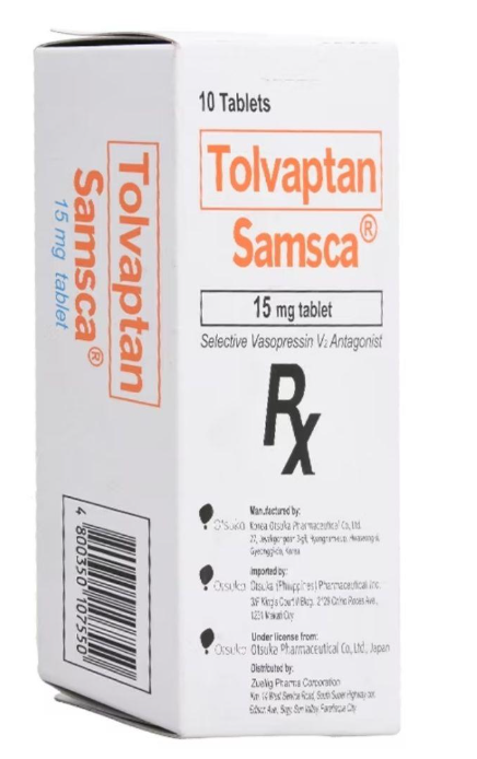 Viên nén Samsca 15mg điều trị giảm natri máu (1 vỉ x10 viên)