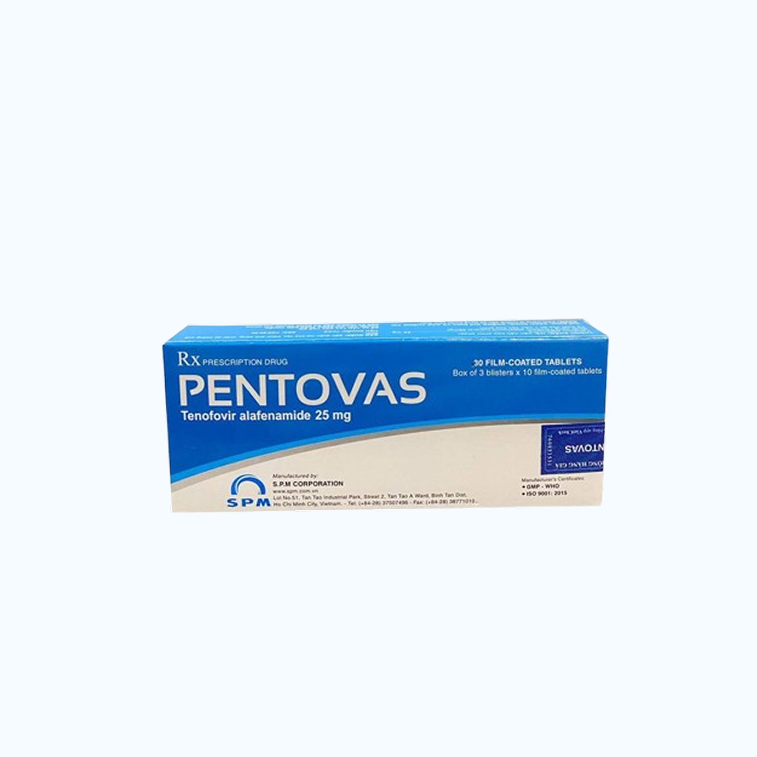 Pentovas S.P.M ( Hộp 3 vỉ x 10 viên)