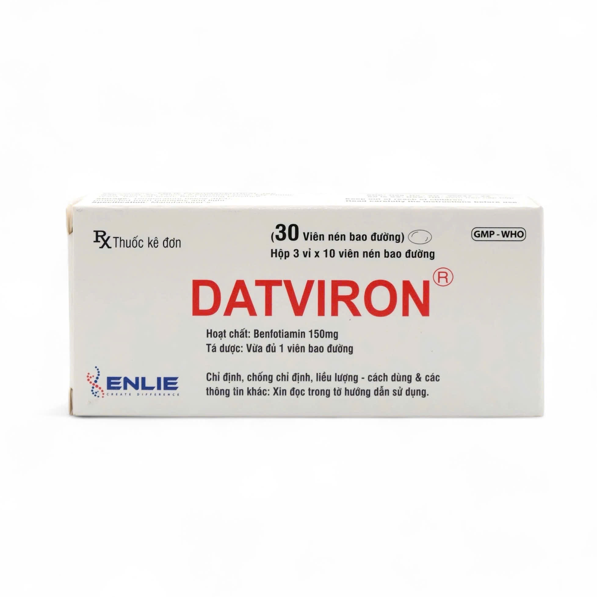 DatViron 150mg Enlie (Hop 3 Vi x 10 Vien)