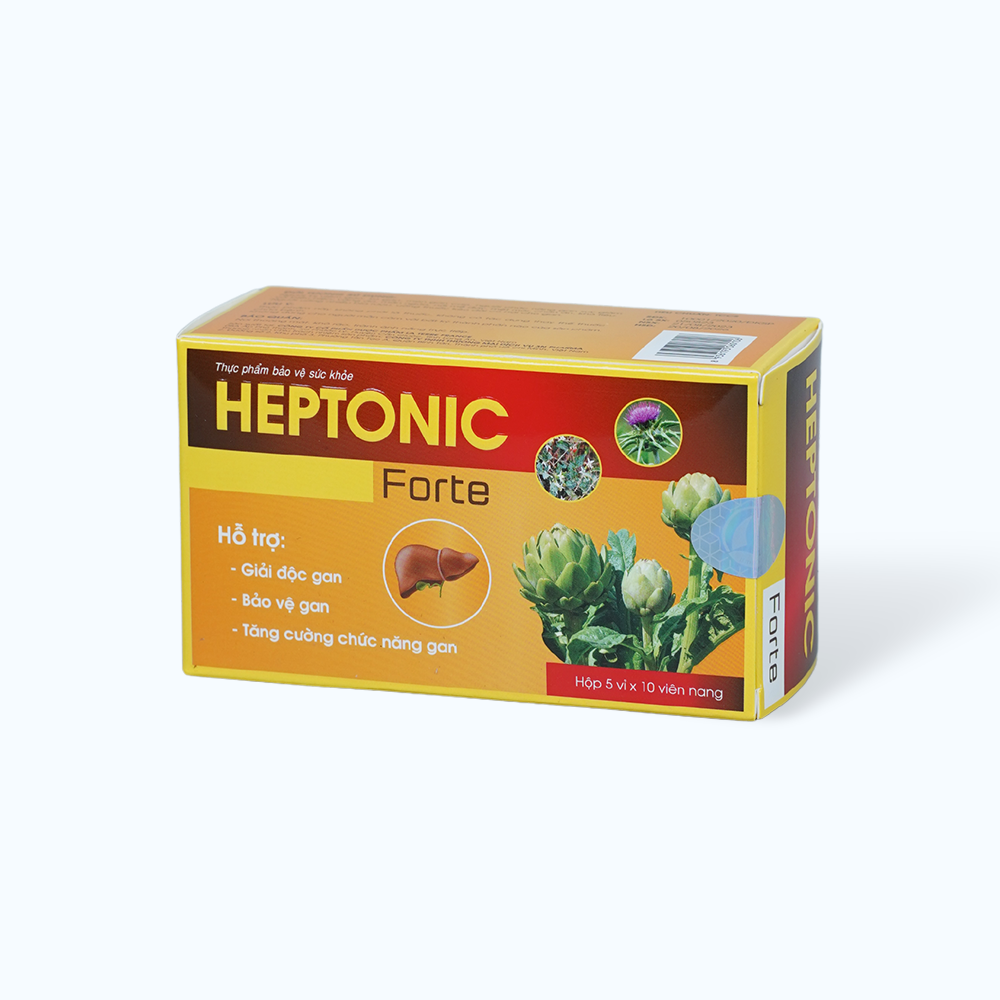 Viên uống Heptonic Forte hỗ trợ giải độc gan và bảo vệ gan (Hộp 5 vỉ x ...