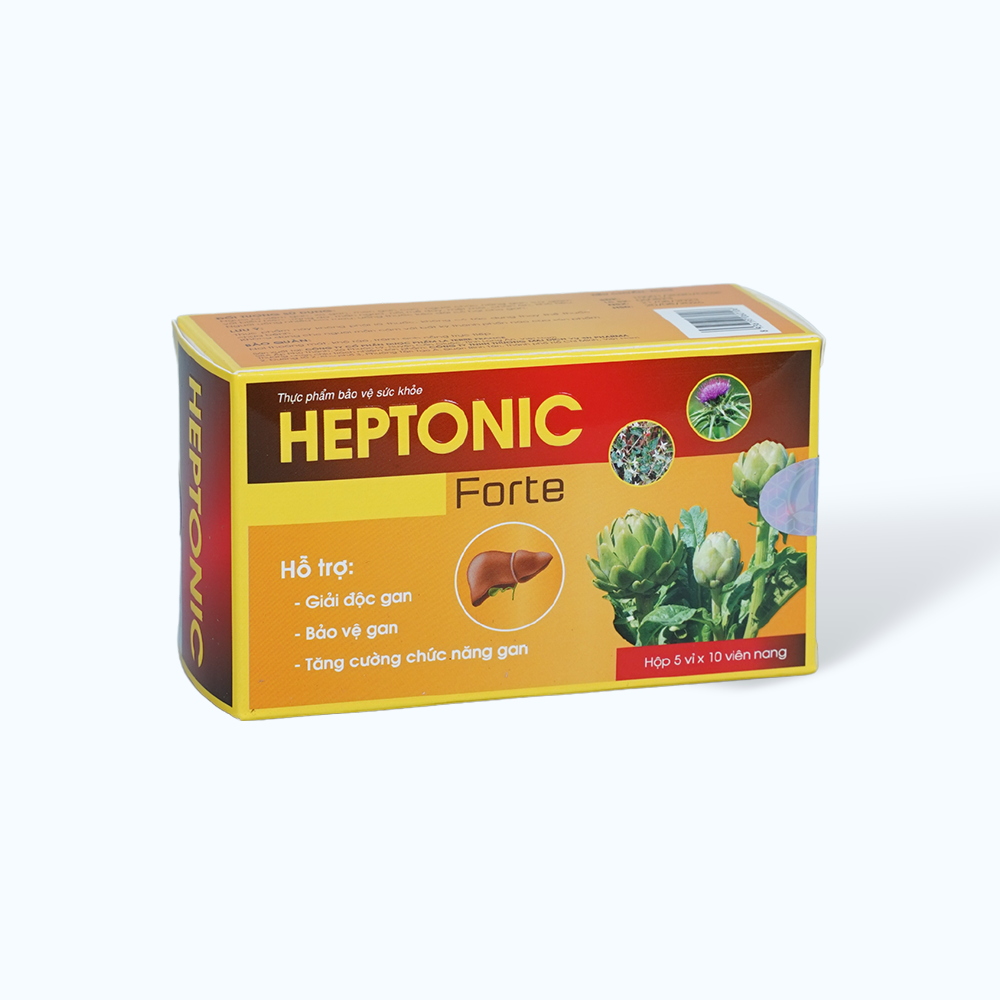 Viên uống Heptonic Forte hỗ trợ giải độc gan và bảo vệ gan (Hộp 5 vỉ x ...