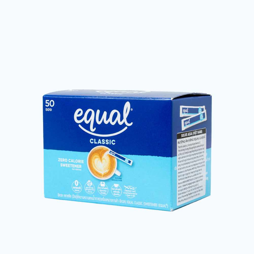 Đường ăn kiêng Equal Không Calo (Hộp 50 gói x 1g)
