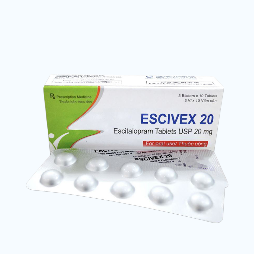 Escivex 20mg Y-Med (Hộp 30viên)