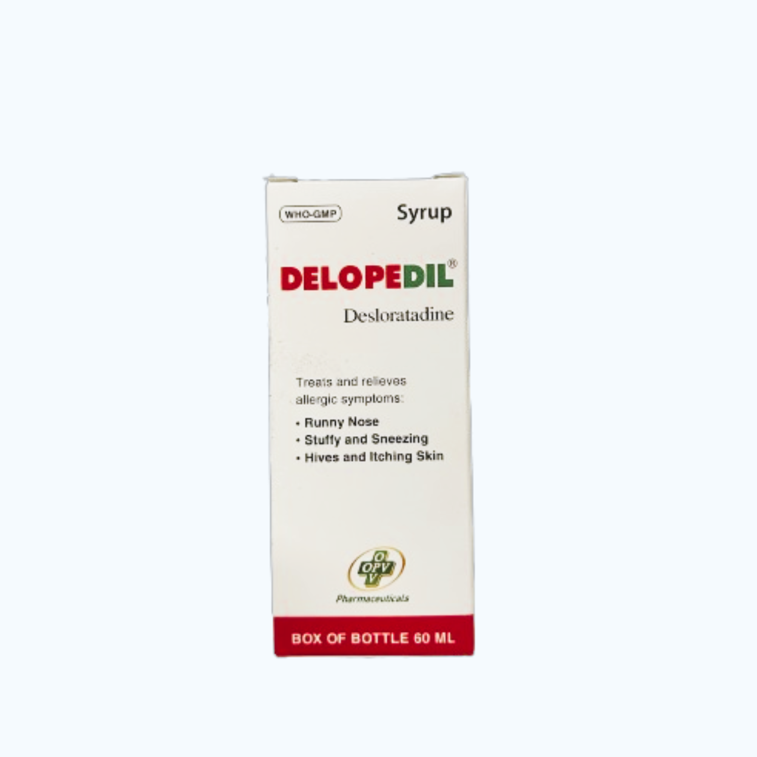 Delopedil Syrup 0.5mg/ml (Chai 60ml)