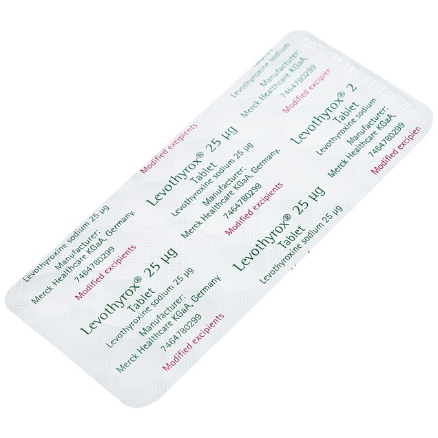 Levothyrox 25mcg Tab (2 vỉ x 15 viên)