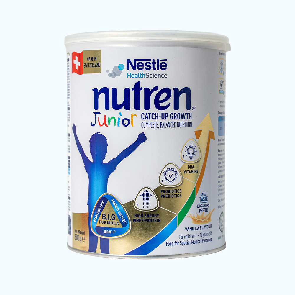 Nutren Junior hỗ trợ trẻ 1-10 tuổi phát triển toàn diện 800G